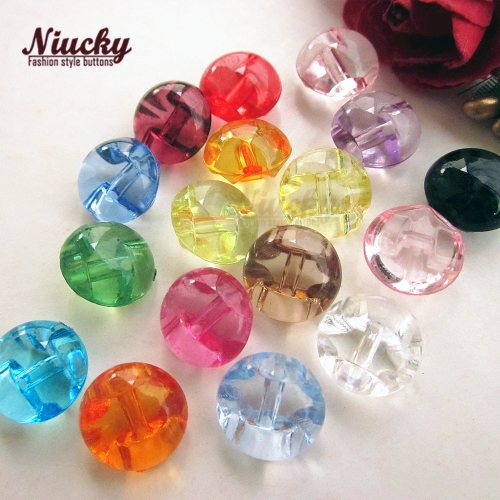 12mm 16 colors Transparent Half Ball Acrylic Buttons for Sewing 1/2 ...